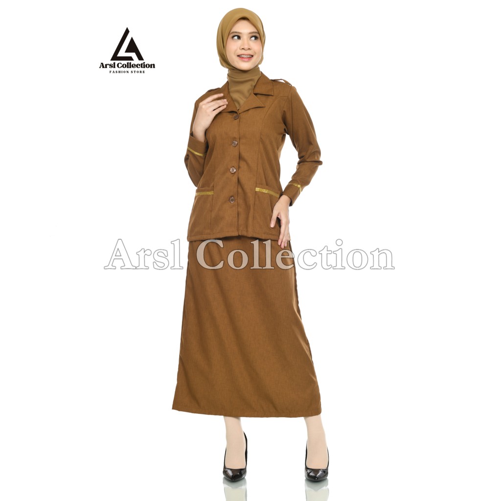 Jual Seragam PDH PNS Wanita Variasi List – Baju Dinas Pemda Panjang ...