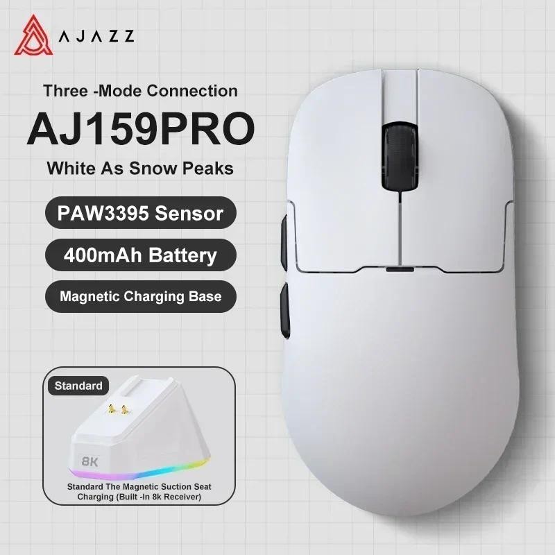 Jual PYLV X AJAZZ AJ159PRO Wireless Bluetooth Mouse with RGB Magnetic Charging Dock, Low Latency ...