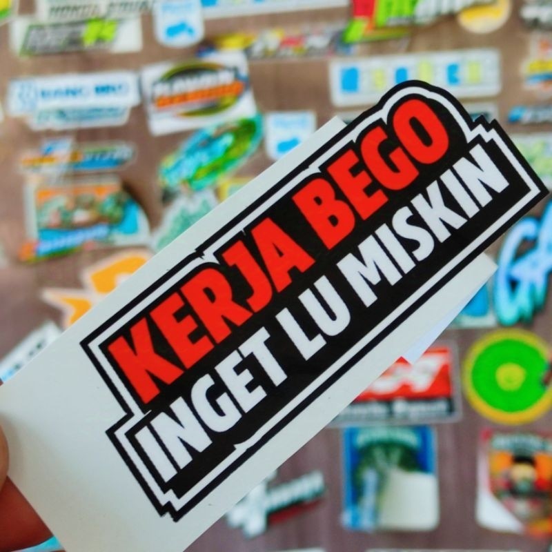 Jual Stiker Motor / Kerja Bego | Shopee Indonesia