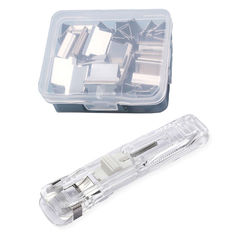 Jual Multifunctional File Clamp Dispenser Handheld Paper Clamp ...