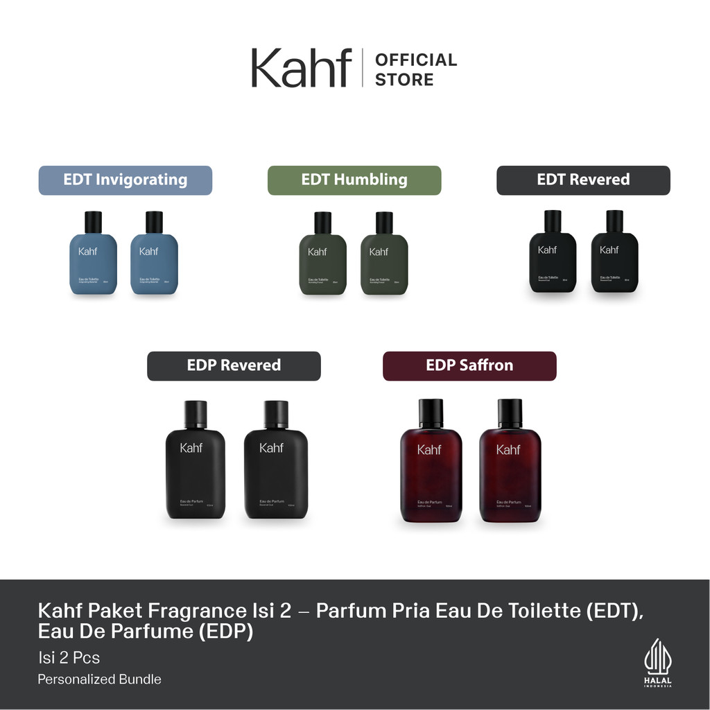 Jual [EXCLUSIVE KAHF AFFILIATOR] Kahf Paket Fragrance isi 2 - Parfum ...