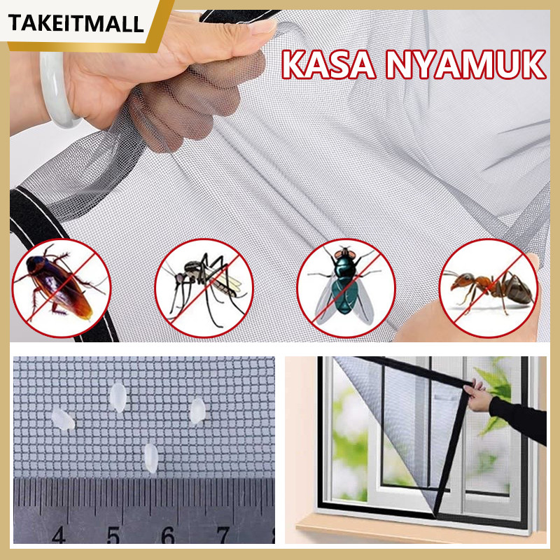 Jual Jaring Kasa Anti Nyamuk/Kelambu Jendela Velcro Layar / Jaring ...
