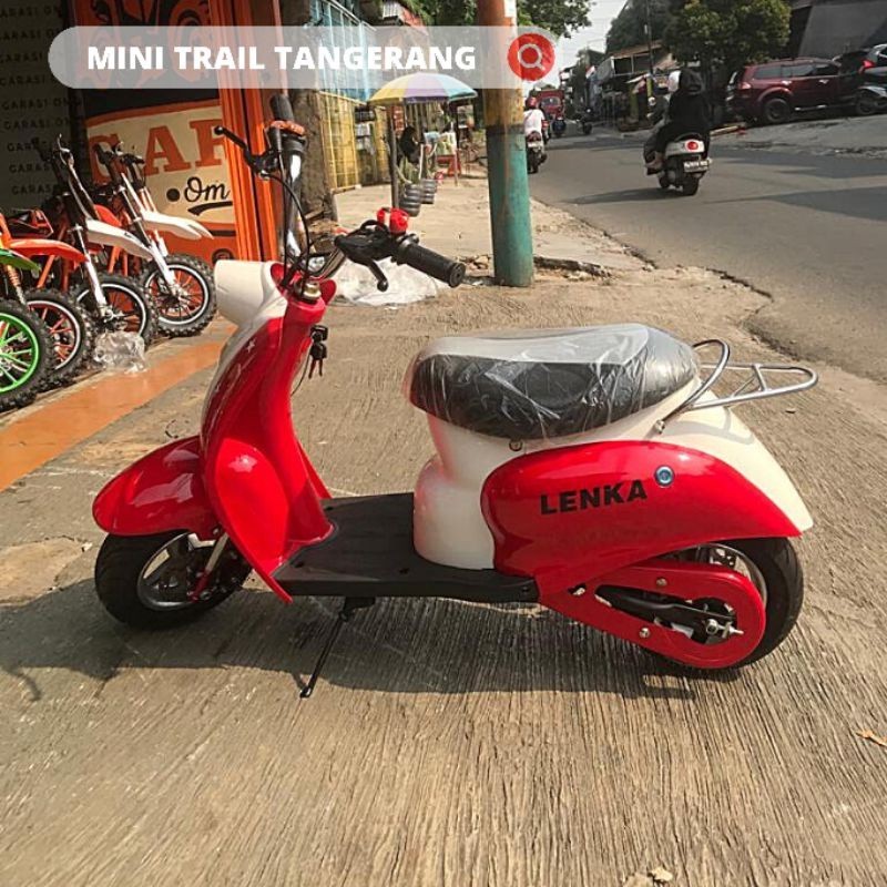 Jual Motor Mini Scoopy Fino Lenka Mesin 50cc 2tak Pullstarter | Shopee ...