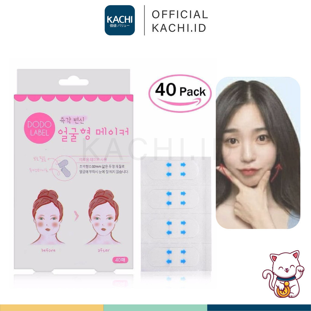 Jual KACHI - DODO LABEL Selotip Stiker Korea Pembentuk V Shape Wajah ...