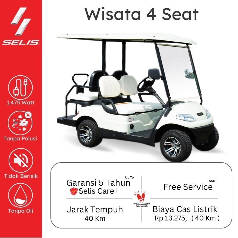 Jual SELIS - SPV Mobil Wisata 4 Seat Mobil Listrik | Shopee Indonesia
