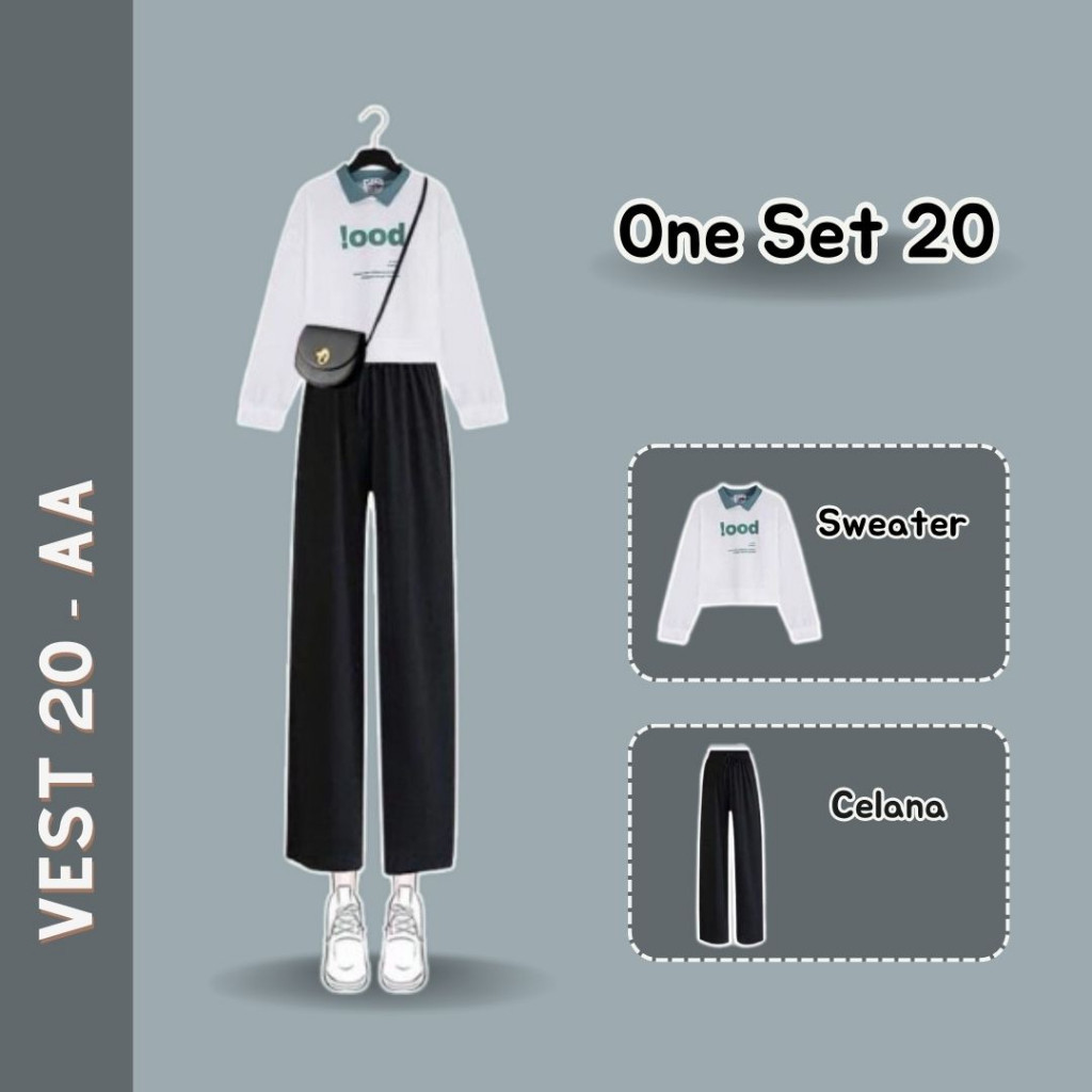 Jual one set bangkok style Set Outfit Korea wanita, outfit ulzzang ...