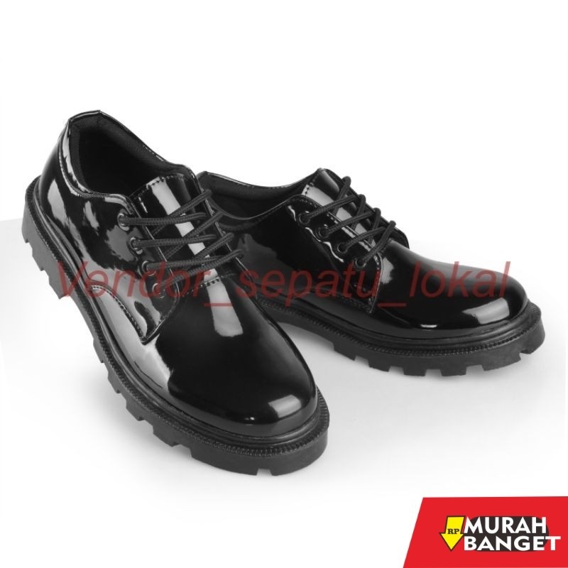 Jual Sepatu pdh- Sepatu Pdh pantofel pria formal kantor tali4 pendek ...