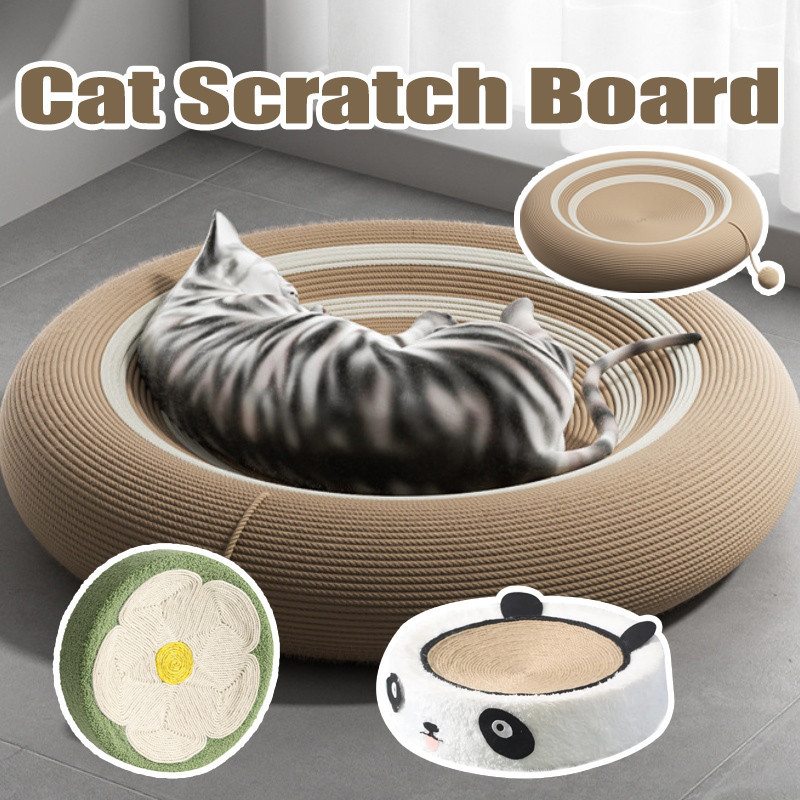 Jual Extra Large Oval Cat Scratch Board / Sisal Cat Scratcher / 2 in 1 ...