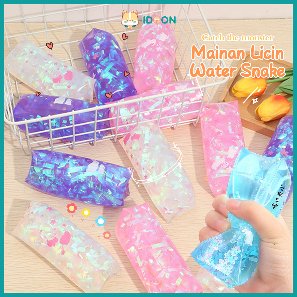 Jual IDOON catch the monster mainan viral jelly anak water snake toys ...