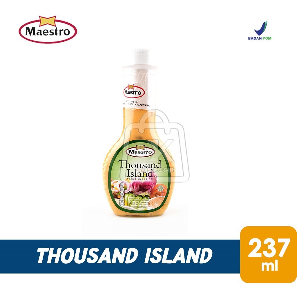 Jual Saus Thousand Island Maestro Salad Dressing (Botol 237ml) | Shopee ...