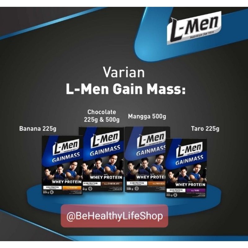 Jual Susu L-Men Lmen Gain Mass Chocolate Coklat 500 g - Suplemen ...