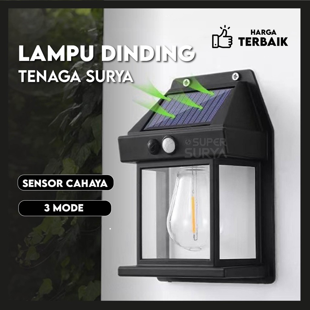 Jual Lampu Emergency Solar Panel Sensor Gerak Otomatis 3 Mode Outdoor ...