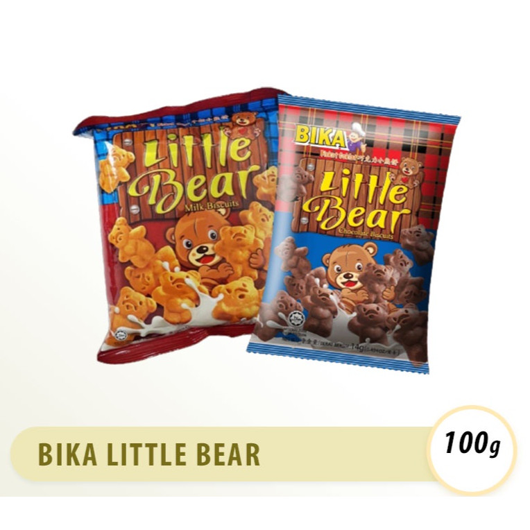 Jual Bika Biskuit Coklat Little Bear Chocolate Biscuits 100gr Biskuit ...