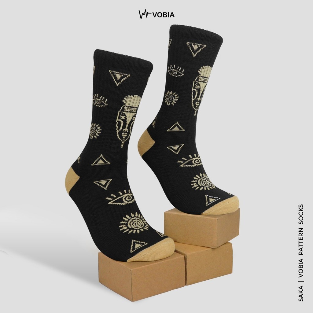 Jual Vobia Pattern Socks - Saka | Shopee Indonesia