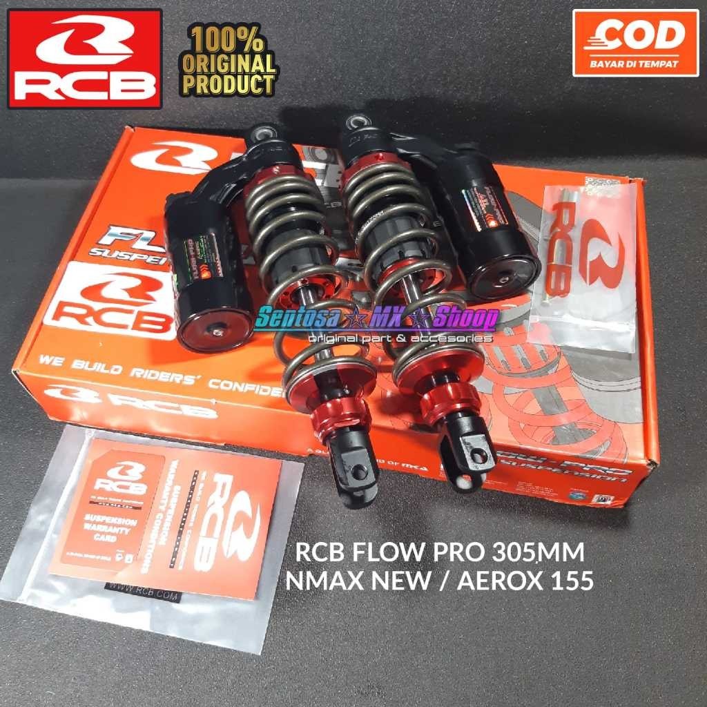 Jual SHOCK TABUNG / SHOCKBREAKER BELAKANG RCB FLOW PRO 330MM AEROX155 ...