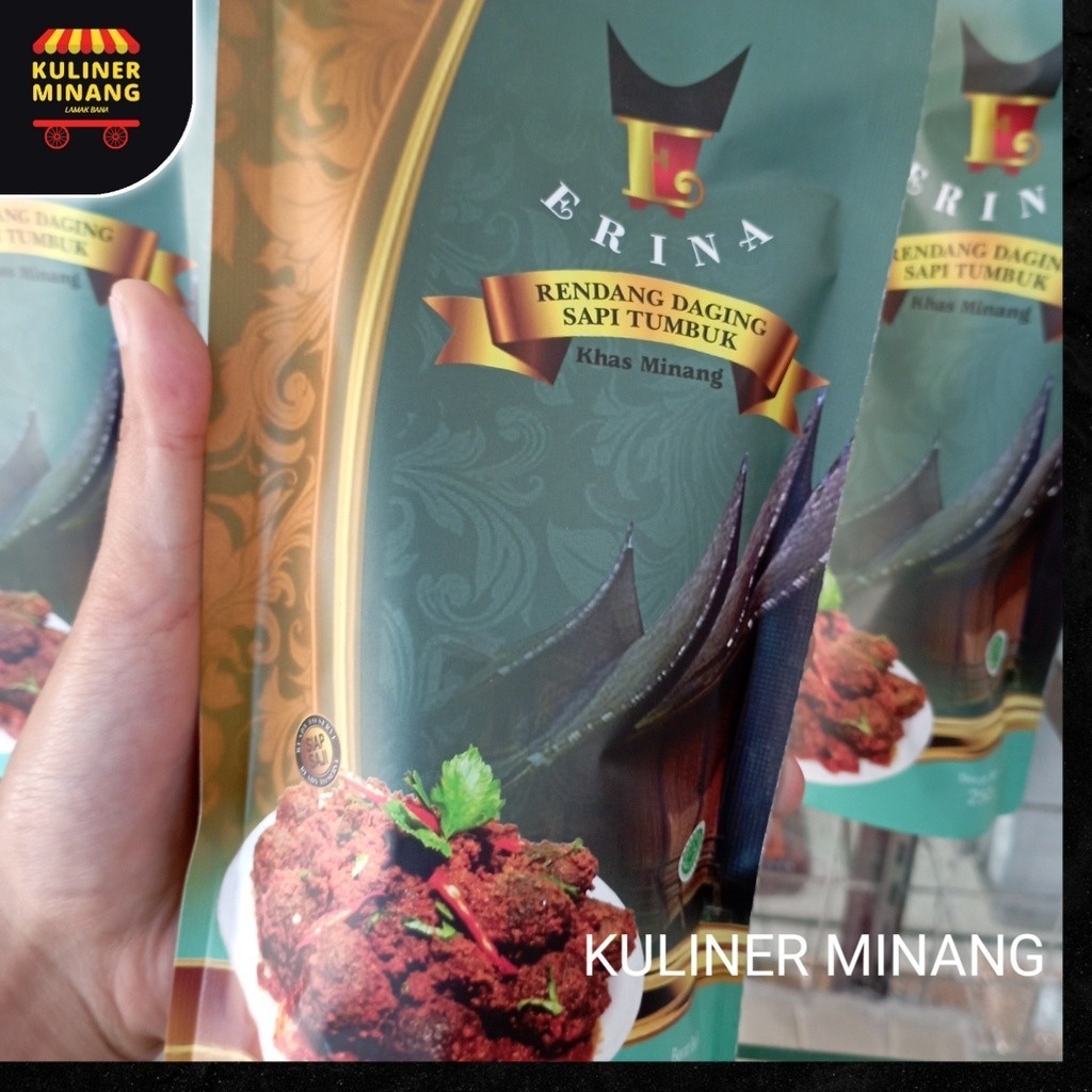 Jual Kuliner Minang Rendang Daging Tumbuk Erina Oleh Oleh Cemilan ...