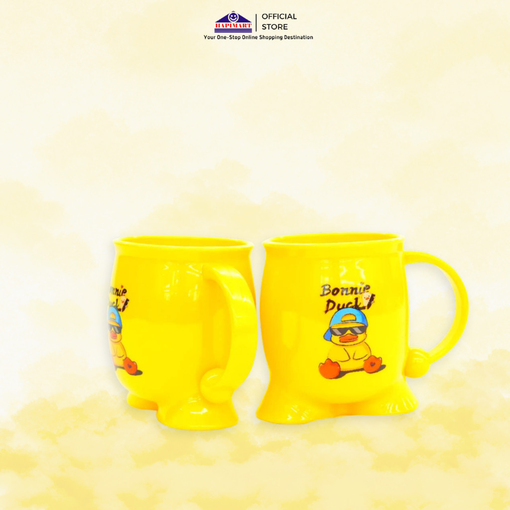Jual Cangkir Gambar Bebek Kuning Dengan Gagang + Kaki Cangkir Gelas ...