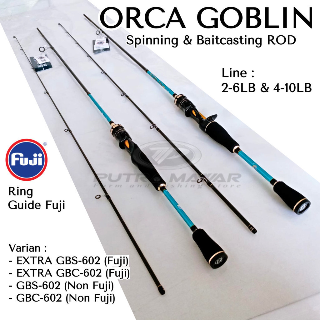 Jual Orca Goblin Extra 602 PE 2-6lb Dan 4-10lb Joran Spinning ...