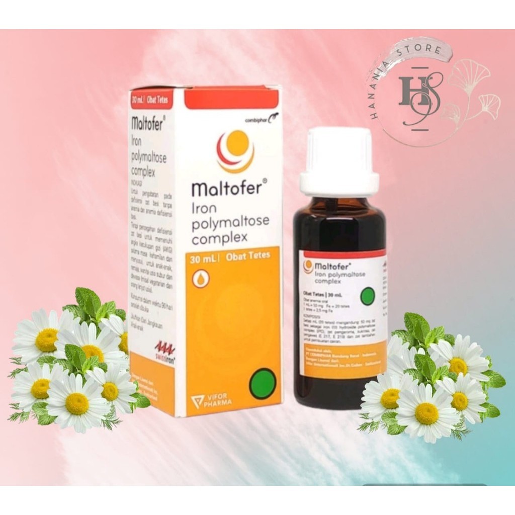 Jual Maltofer Drops Vitamin Zat Besi Anemia Kurang Darah Vitamin Tetes ...