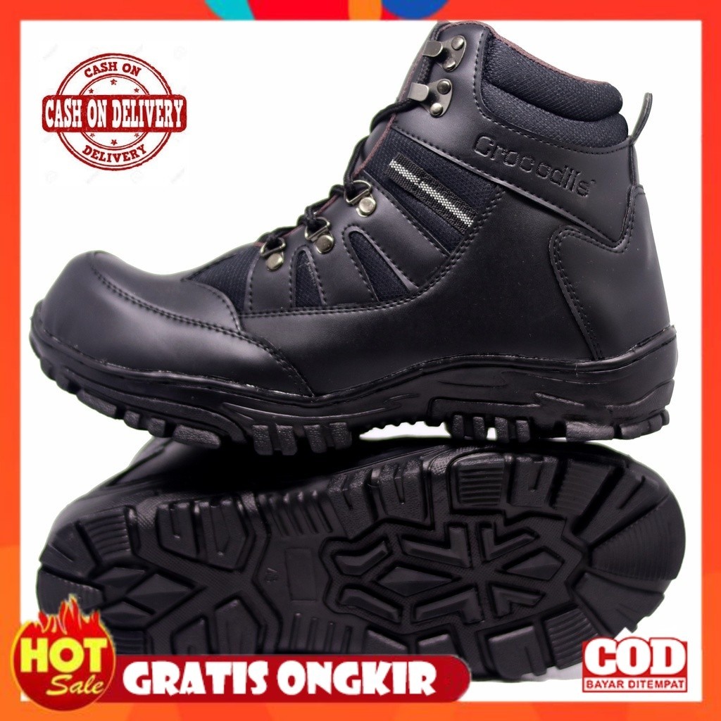 Jual [PREMIUM ORIGINAL] ( COD ) SEPATU SAFETY TACTICAL BOOTS CROCODILE ...
