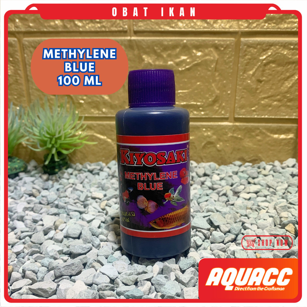 Jual Obat Methylene Blue Kiyosaki 100 ml Obat Cairan Biru Ikan Obat Jamur & White Spot Ikan ...