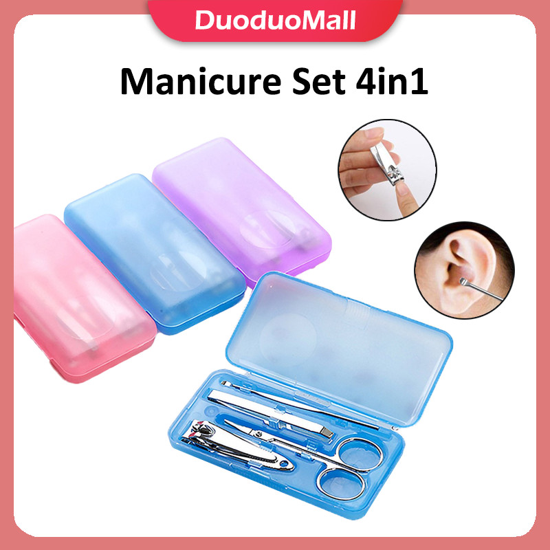 Jual Manicure Set 4 in 1 Gunting Kuku Capit Pinset Korek Telinga ...