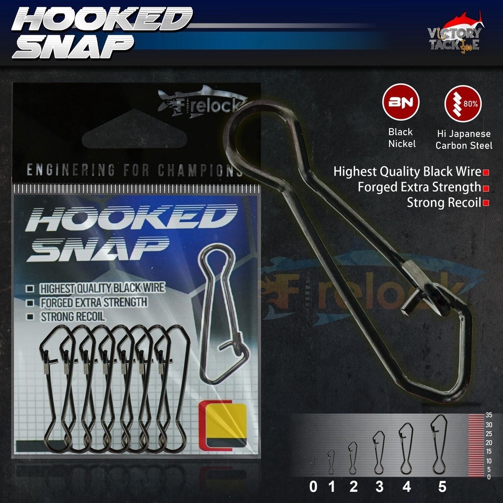 Jual EXTRA BONUS | FIRELOCK HOOKED SNAP | SNAP | PENITI PANCING Victory Fishing Mall | Shopee ...