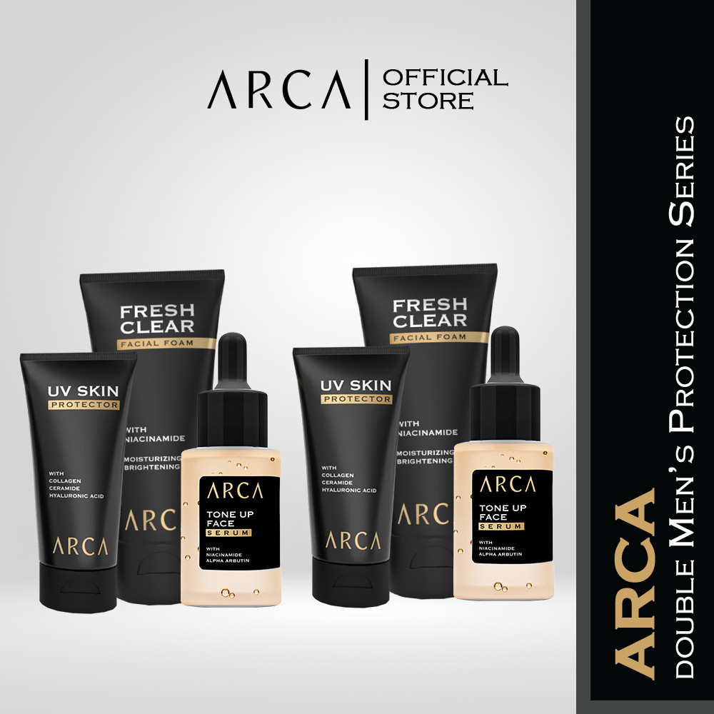 Jual ARCA Double Men's Grooming Series - Paket Lengkap Skincare Pria ...