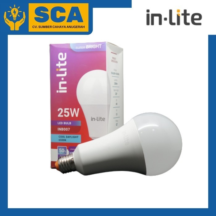 Jual Lampu Led Inliite Led Bulb 25W INB007 Putih - 6500K | Shopee Indonesia