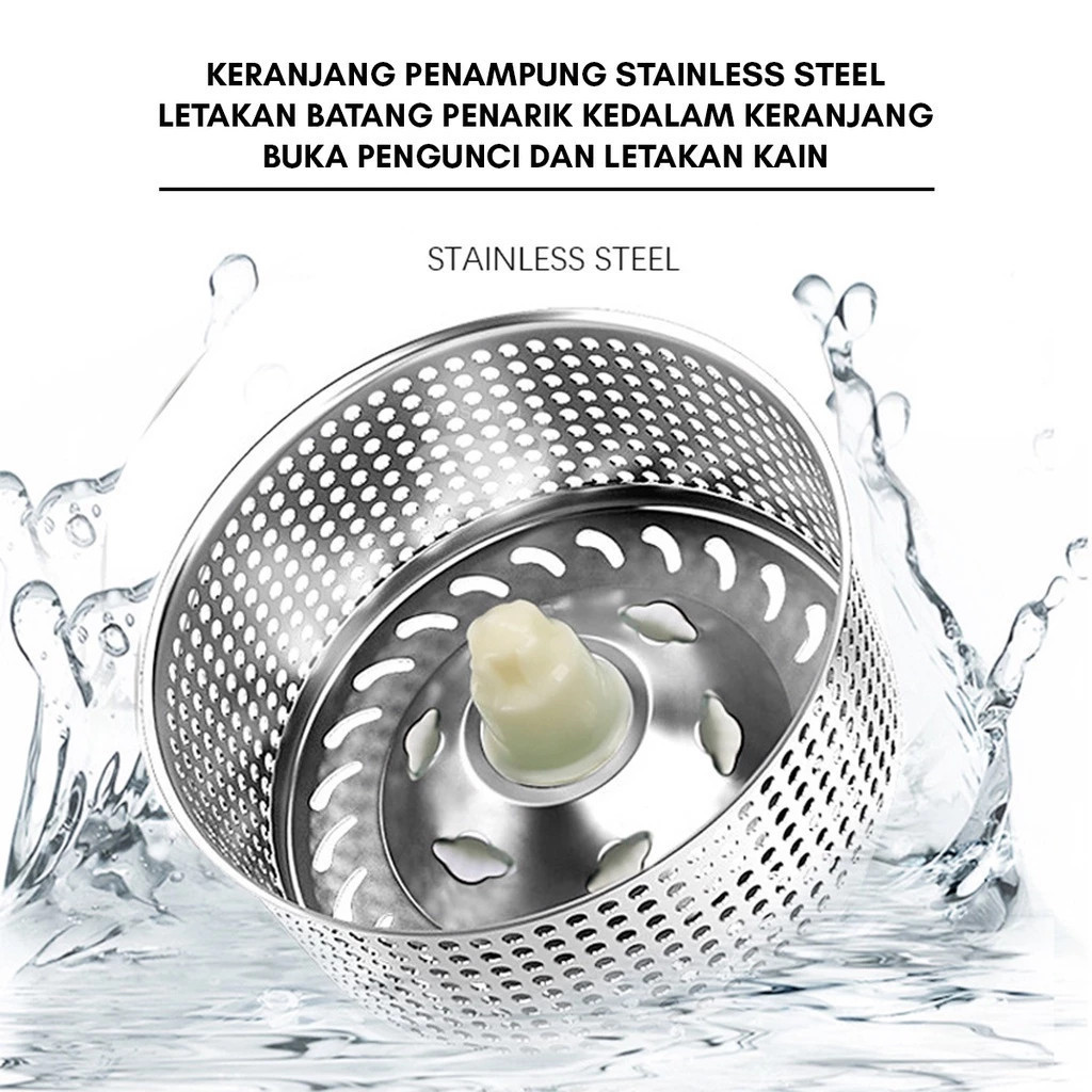 Jual Paus Biru - Set Alat Pel Lantai Stainless Mop Dengan Ember Pencuci ...