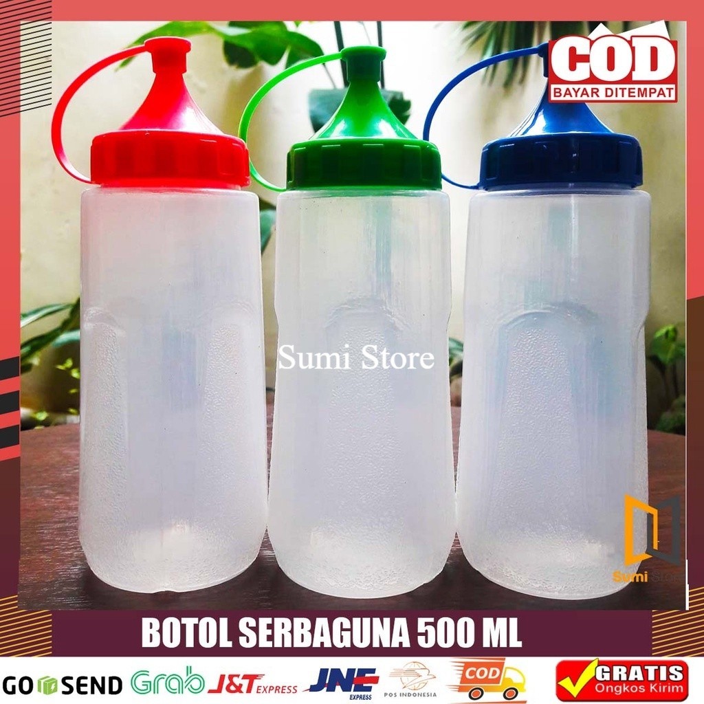 Jual Botol kecap / botol saos / 300ml ,500ml 800ml / botol kecap dan ...