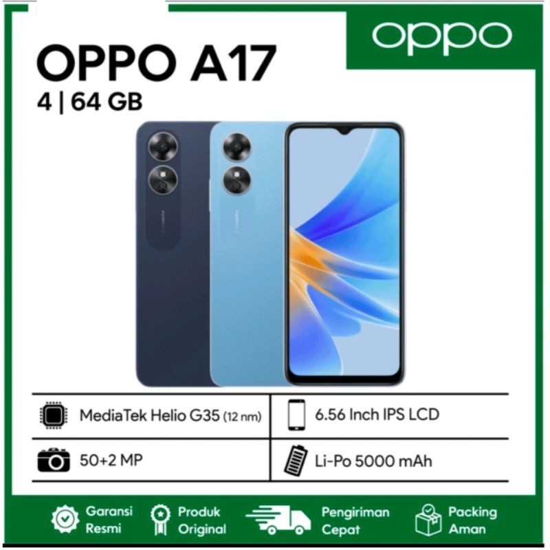 Jual [SA] HP OPPO A17 RAM 4 / 64GB | Shopee Indonesia