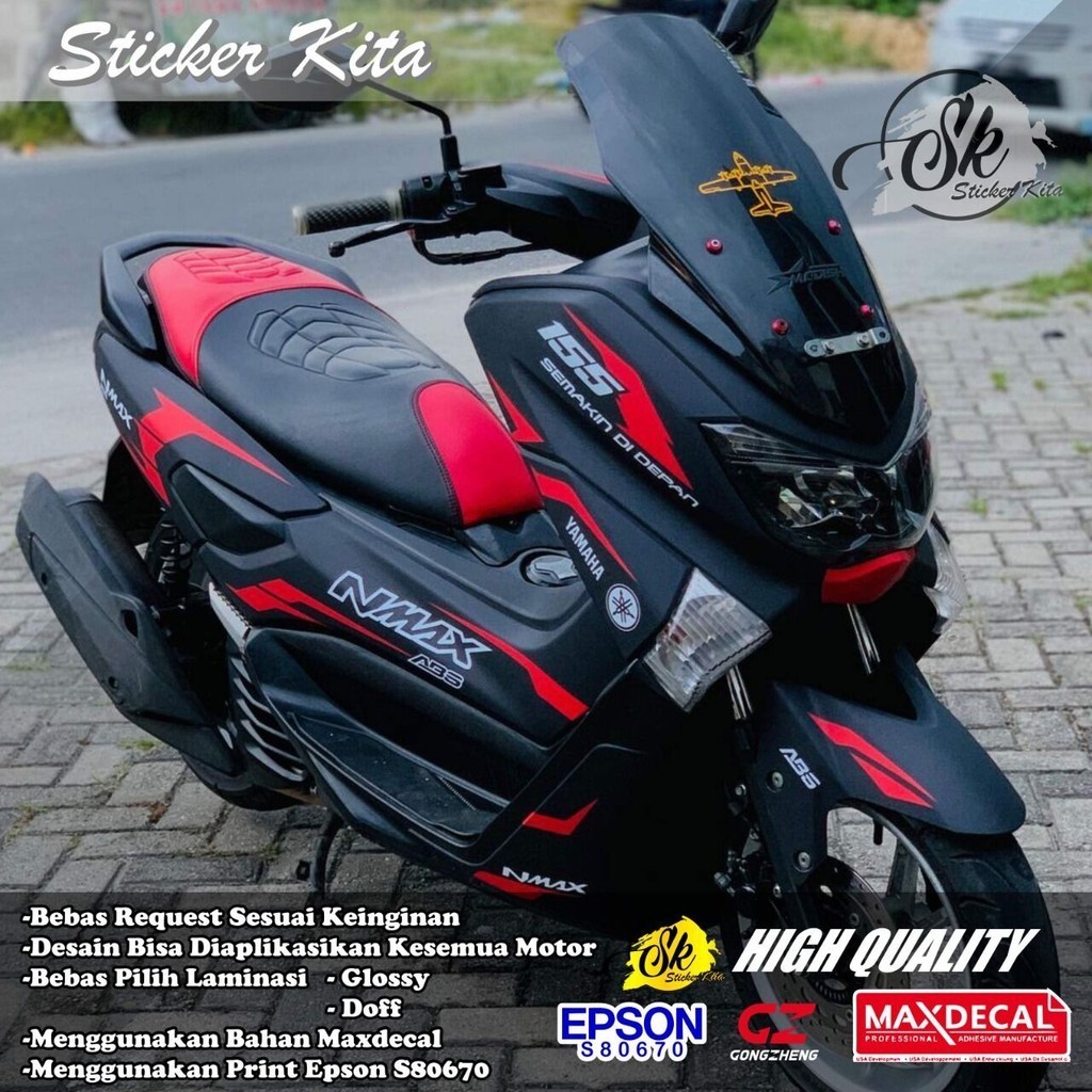 Jual DECAL STICKER FULLBODY MOTOR YAMAHA NMAX LAMA DESAIN SIMPEL FREE ...