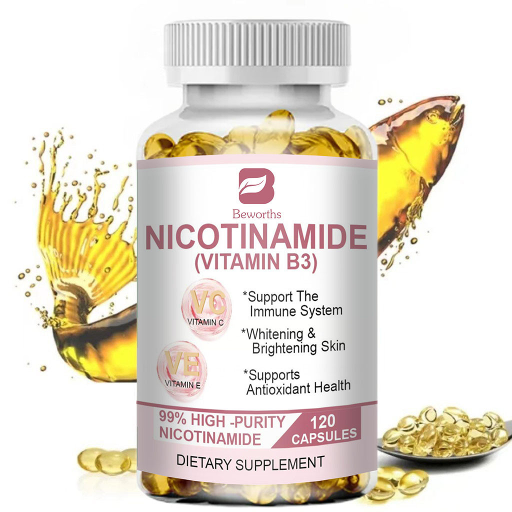 Jual BEWORTHS Nicotinamide Whitening Capsule with Vitamin B3 C E for ...