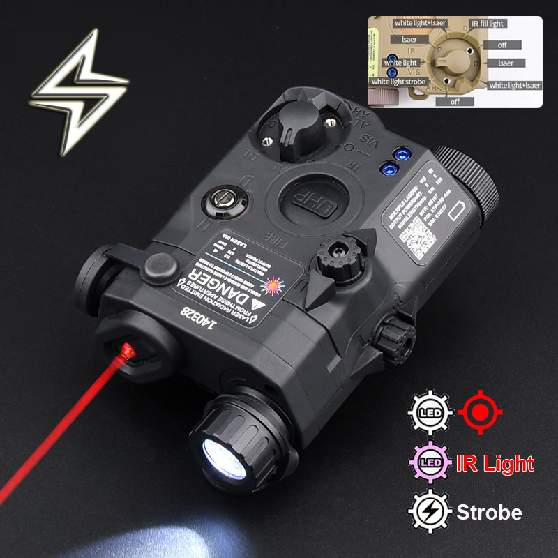 Jual WADSN Airsoft UHP AN PEQ-15 PEQ15 LA5C Red Dot Green Blue IR Fill Light Laser Incator ...