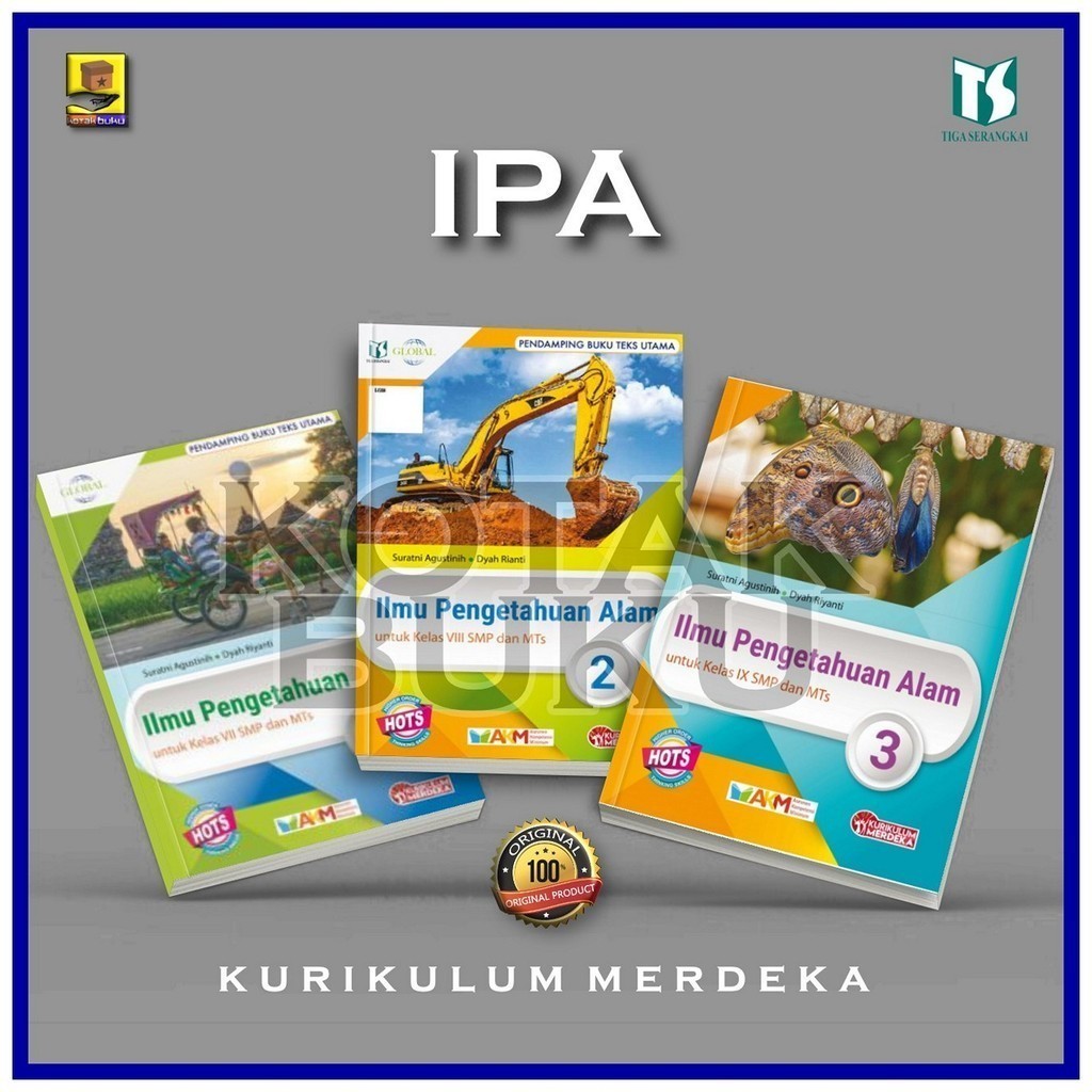Jual Buku IPA kelas 7 8 SMP / IPA SMP / Kurikulum Merdeka / Global ...