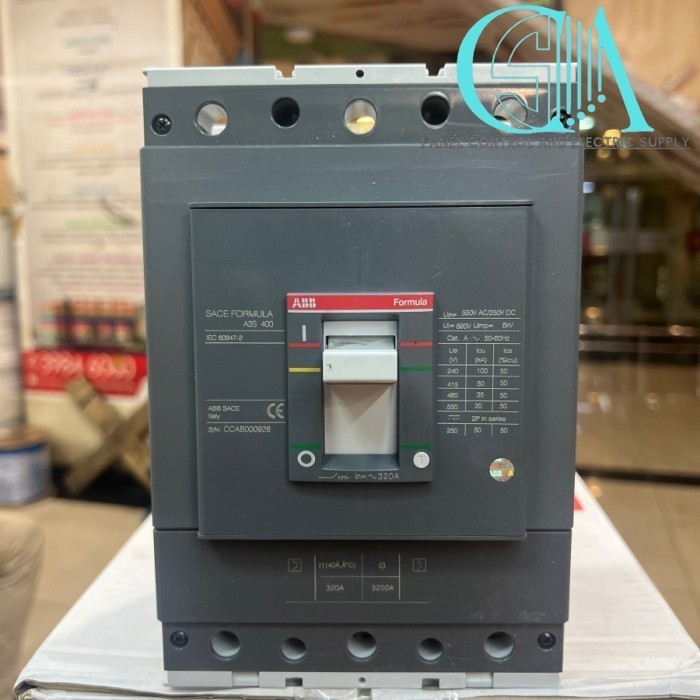 Jual MCCB ABB Sace Formula A3 S 400 3P 320A Original | Shopee Indonesia