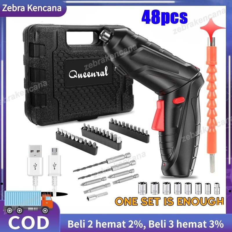 Jual Obeng Listrik Set Cordless Screwdriver 4.2 V - Mesin Bor Obeng ...