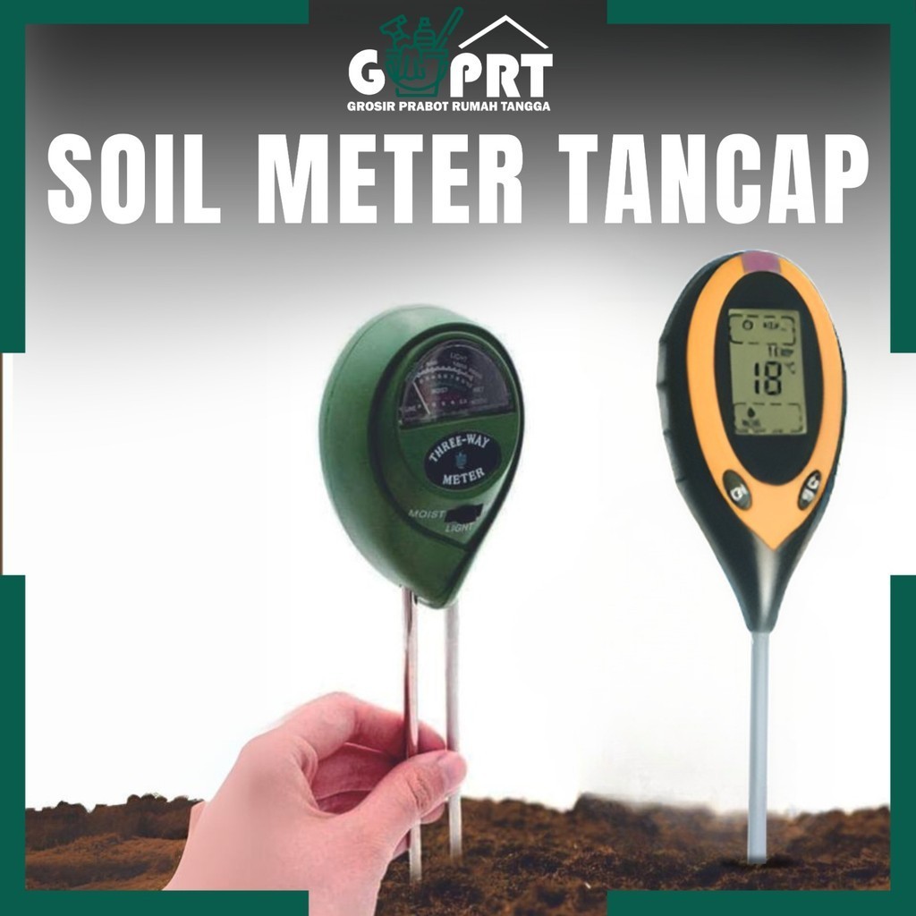 Jual Soil Analyzer Digital Meter 3in1 4in1 Alat Cek Tester Temperatur ...
