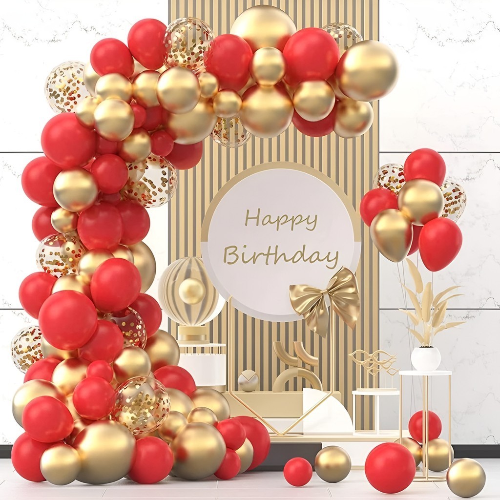 Jual Set Balon Lateks Merah Balon Lengkungan Dekorasi Ulang Tahun ...