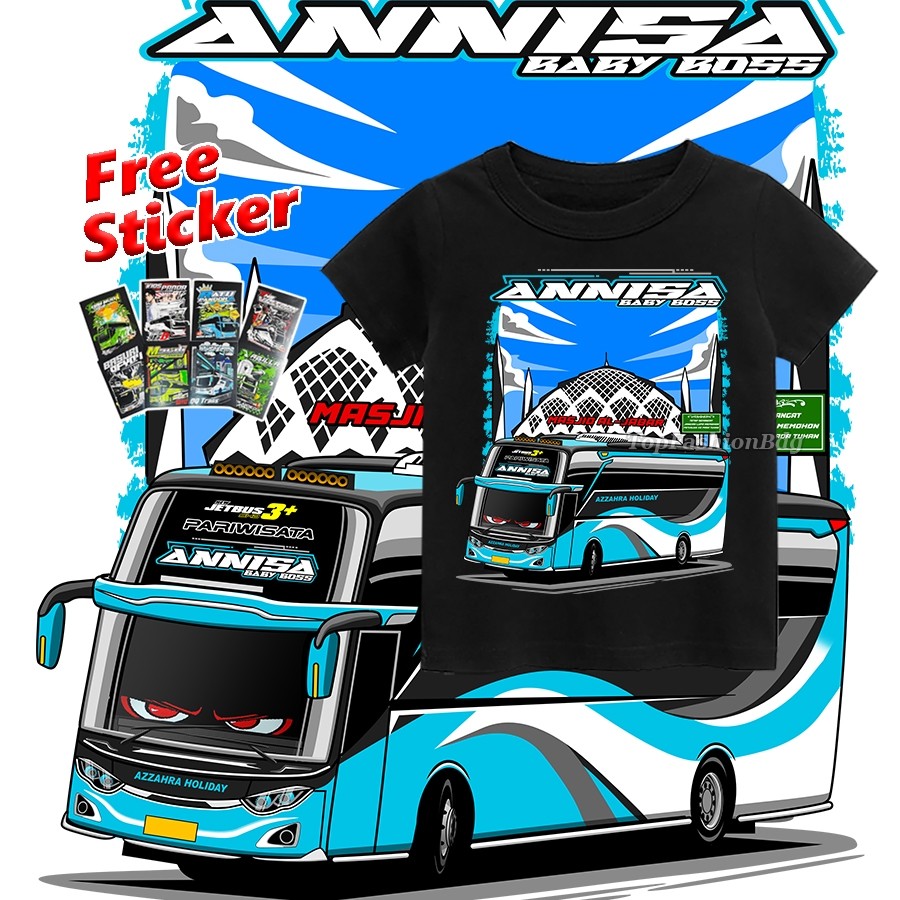 Jual Lovadizz - Baju Anak Bus ANNISA Vektor Bus Mania Kaos Anak Laki-Laki 1-12 Tahun | Shopee ...