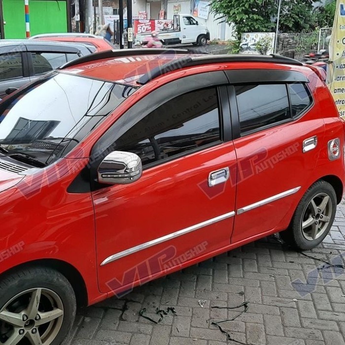 Jual AGYA AYLA sporty roof rail slim variasi atap mobil tempel | Shopee ...