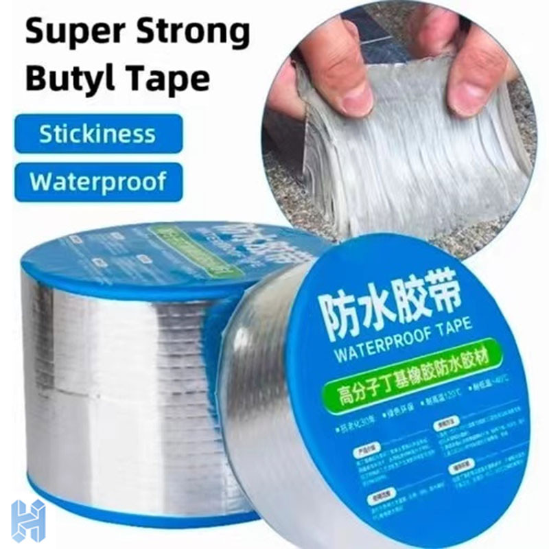 Jual Lakban Anti Bocor 3M 5M Lem Anti Air Alumunium Foil Butyl Super Waterproof Tape Tambal ...