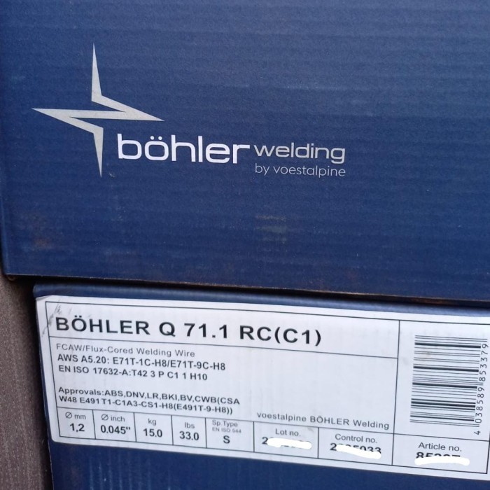 Jual Kawat las Mig Bohler FCAW 71T 1,2mm | Shopee Indonesia