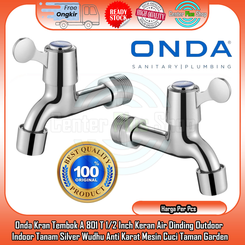 Jual Onda Kran Tembok A 801 T 1/2 Inch Keran Air Dinding Outdoor Indoor ...