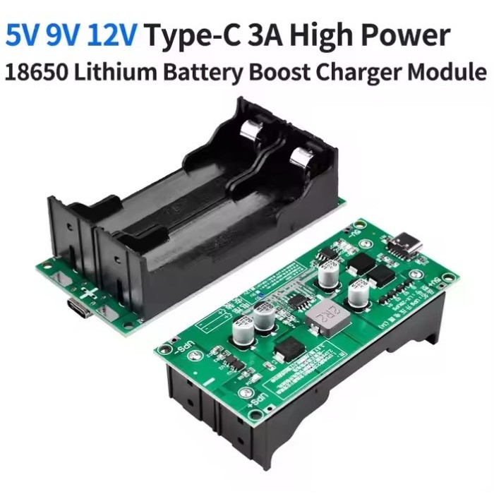 Jual Modul DIY UPS Mini Charger Baterai Battery 18650 DC DC Step Up IN 5V 3A USB C 15W Out 5V ...