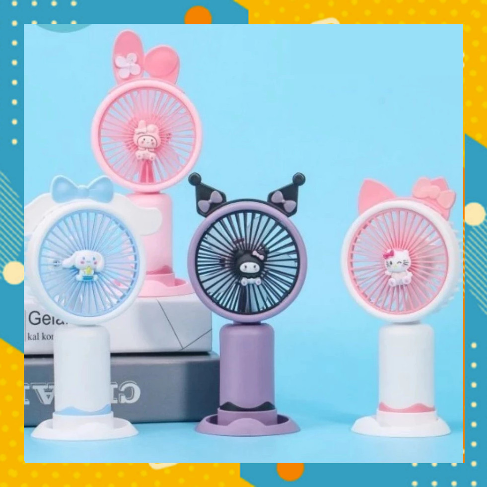 Jual Kipas Mini SANRIO KUPING Cas Portable Tangan Charge Meja USB Kipas ...