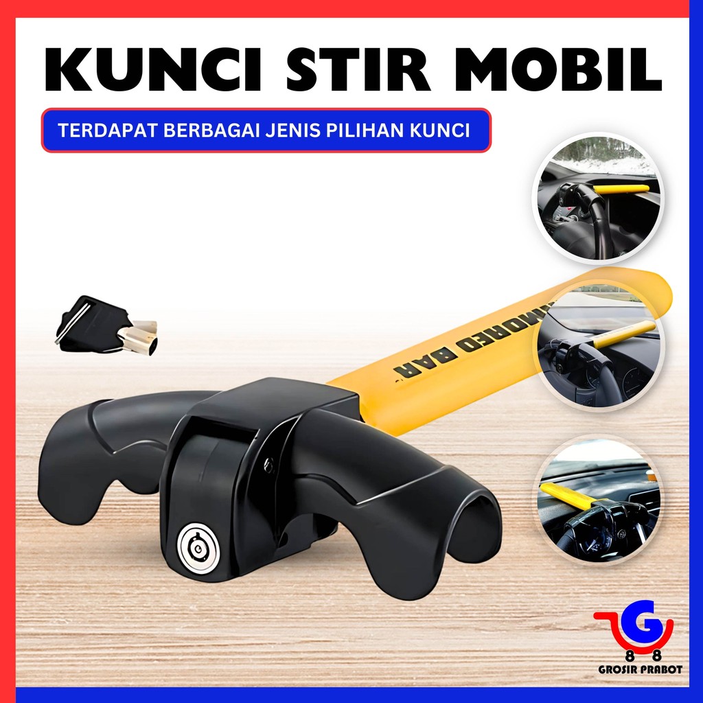 Jual Kunci Stir Mobil Stang Cagak Pedal Gas Seatbelt T Armored Baseball ...