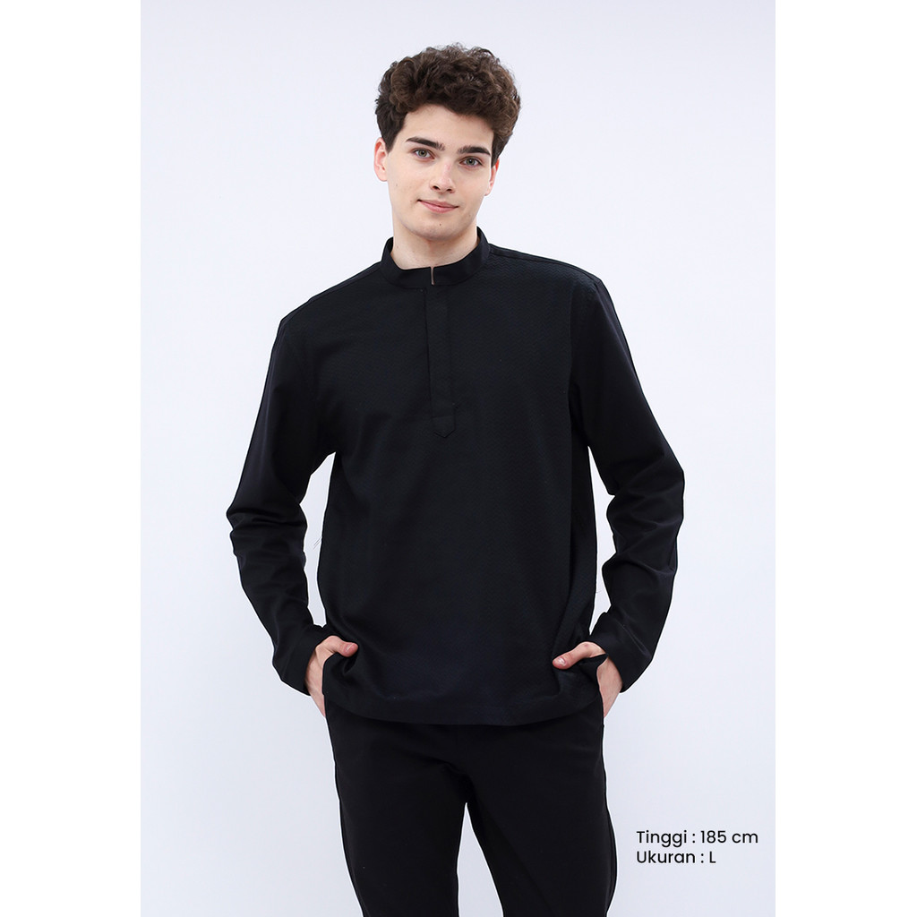 Jual MANZONE - Kemeja Koko Lengan Panjang Pria Dabir Comfort Fit ...