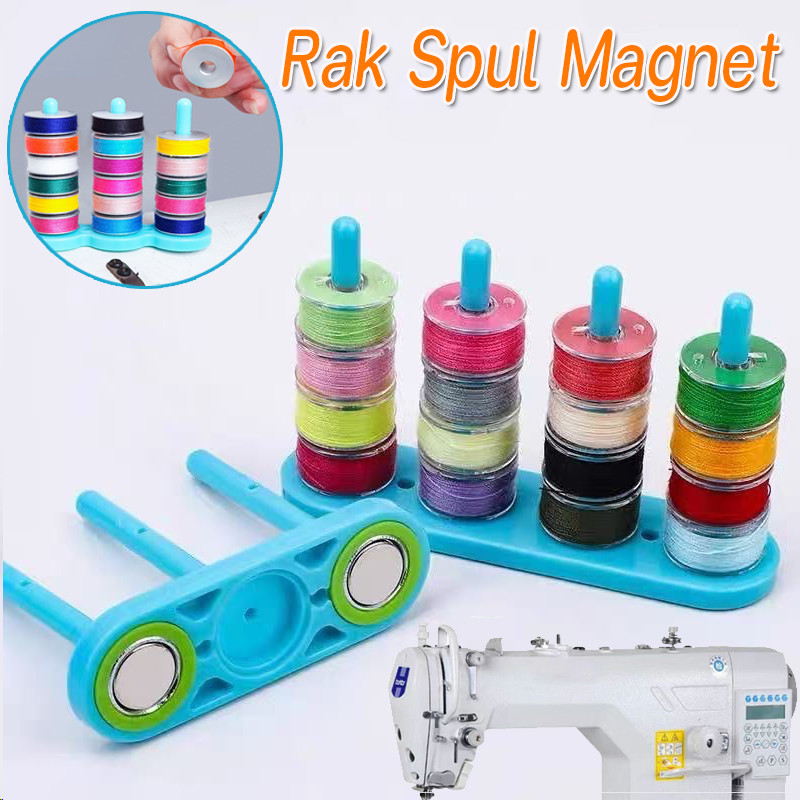 Jual COD 4-pos Tiang Spul Portable Rak Tempat Spull Magnet Spool ...